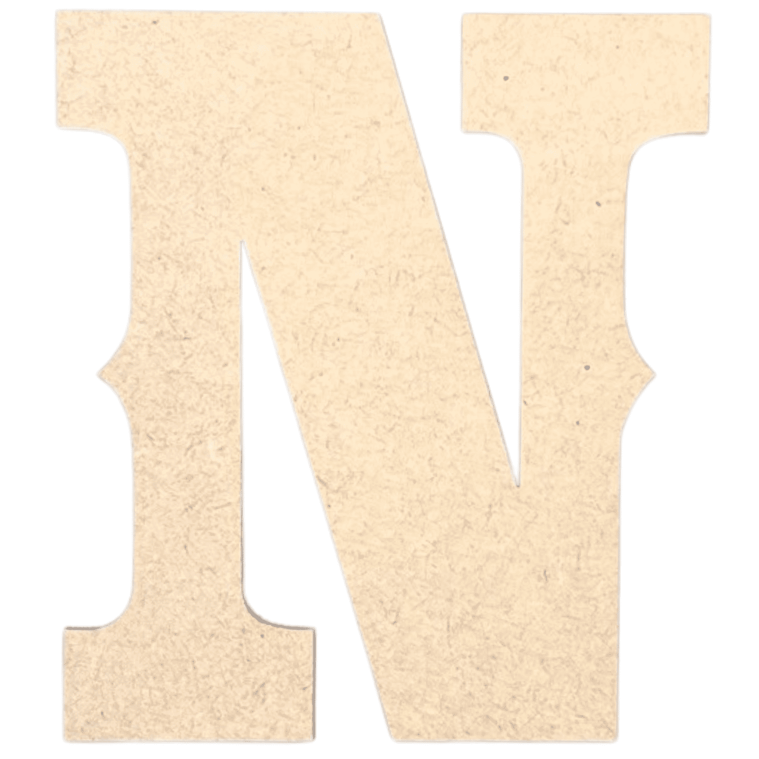 Krafty Supply 12" Tall Western Block - MDF Letter N | 1/4" Thick ...