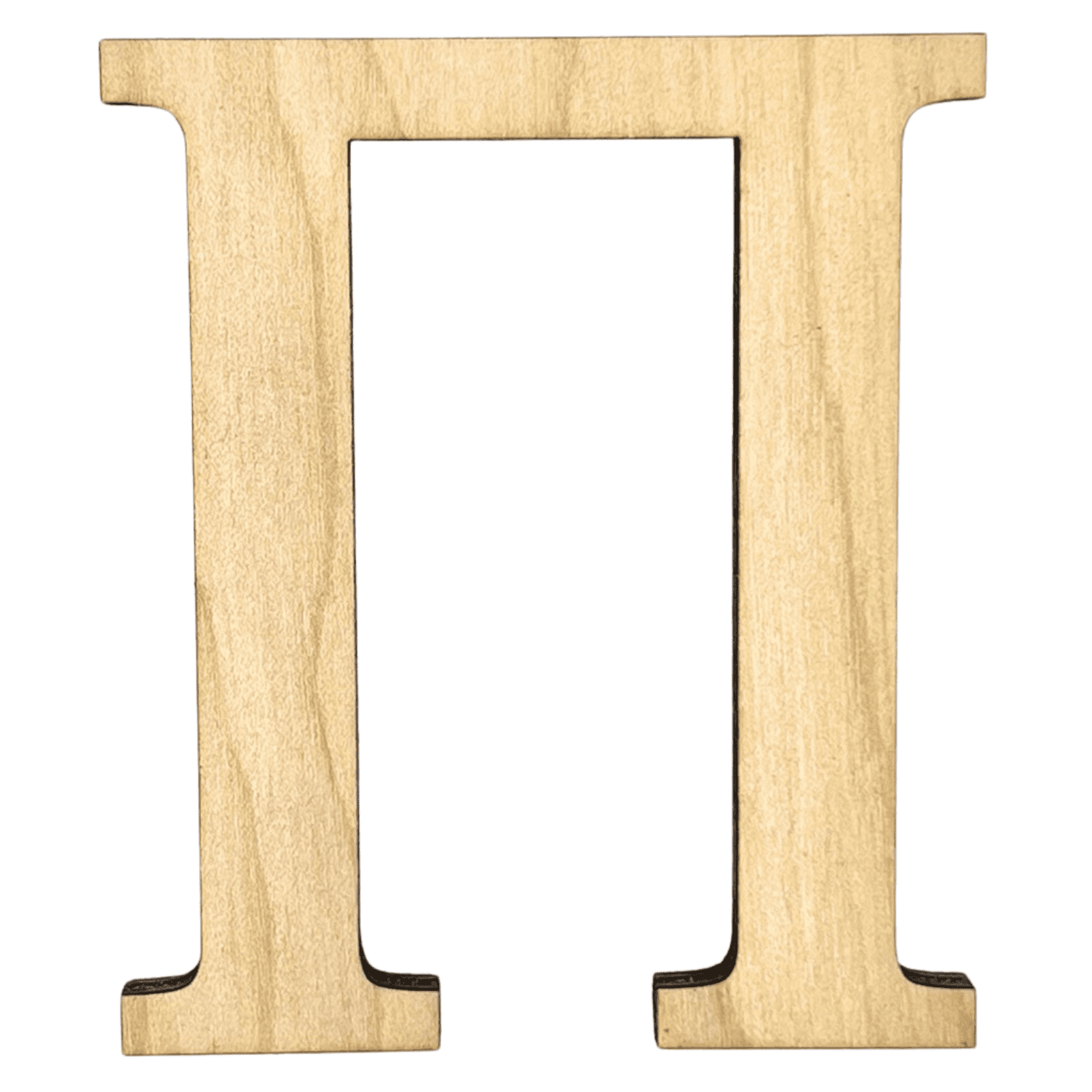 Krafty Supply 2" Tall Greek Wood Letter PI | 1/4" Thick Birch Plywood ...