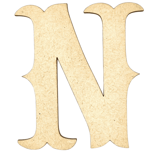 Krafty Supply 3" Tall MDF Letter N |1/4" Thick | Western Railroad ...
