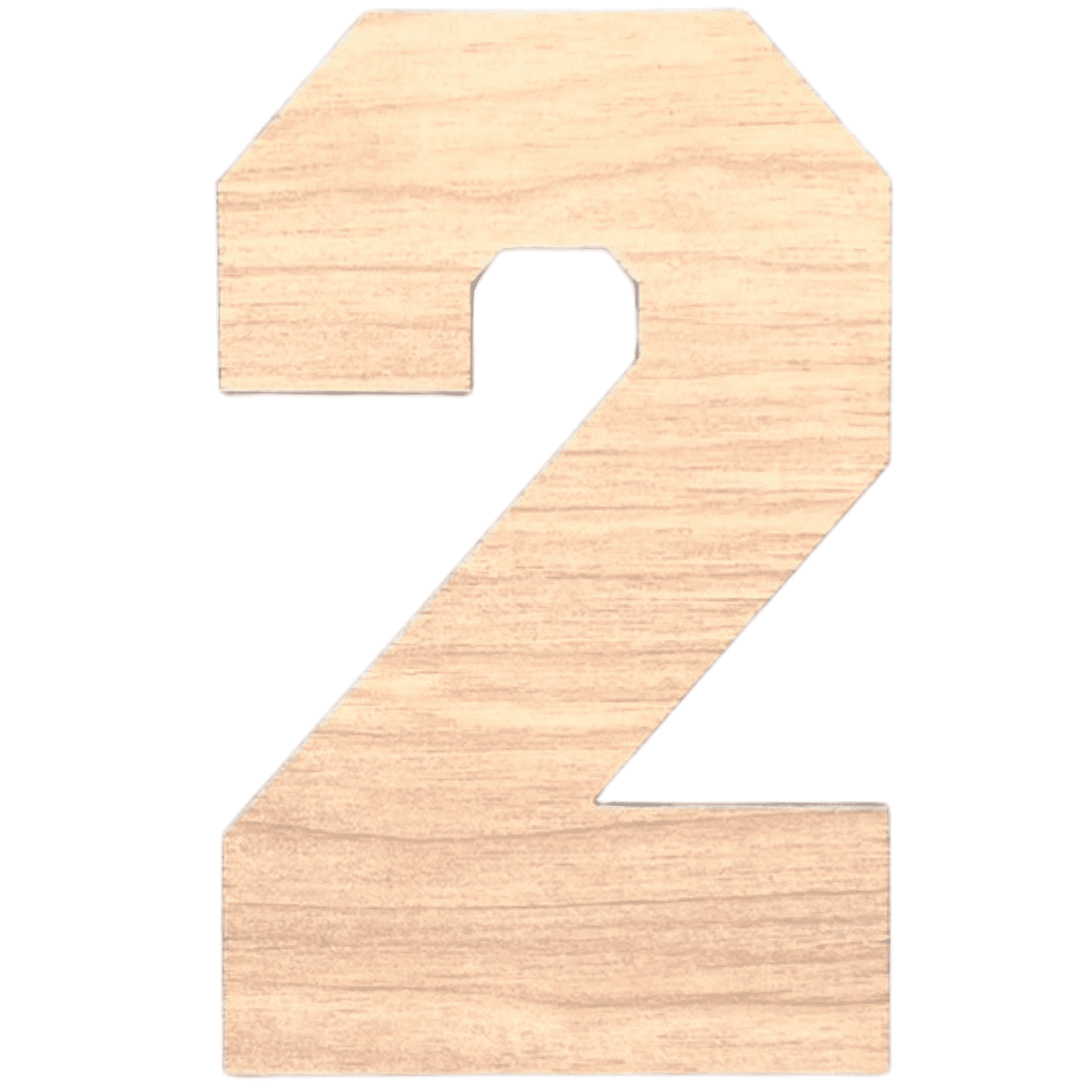 Krafty Supply - 4" Tall Birch Number 2 | 1/4" Birch Plywood ...