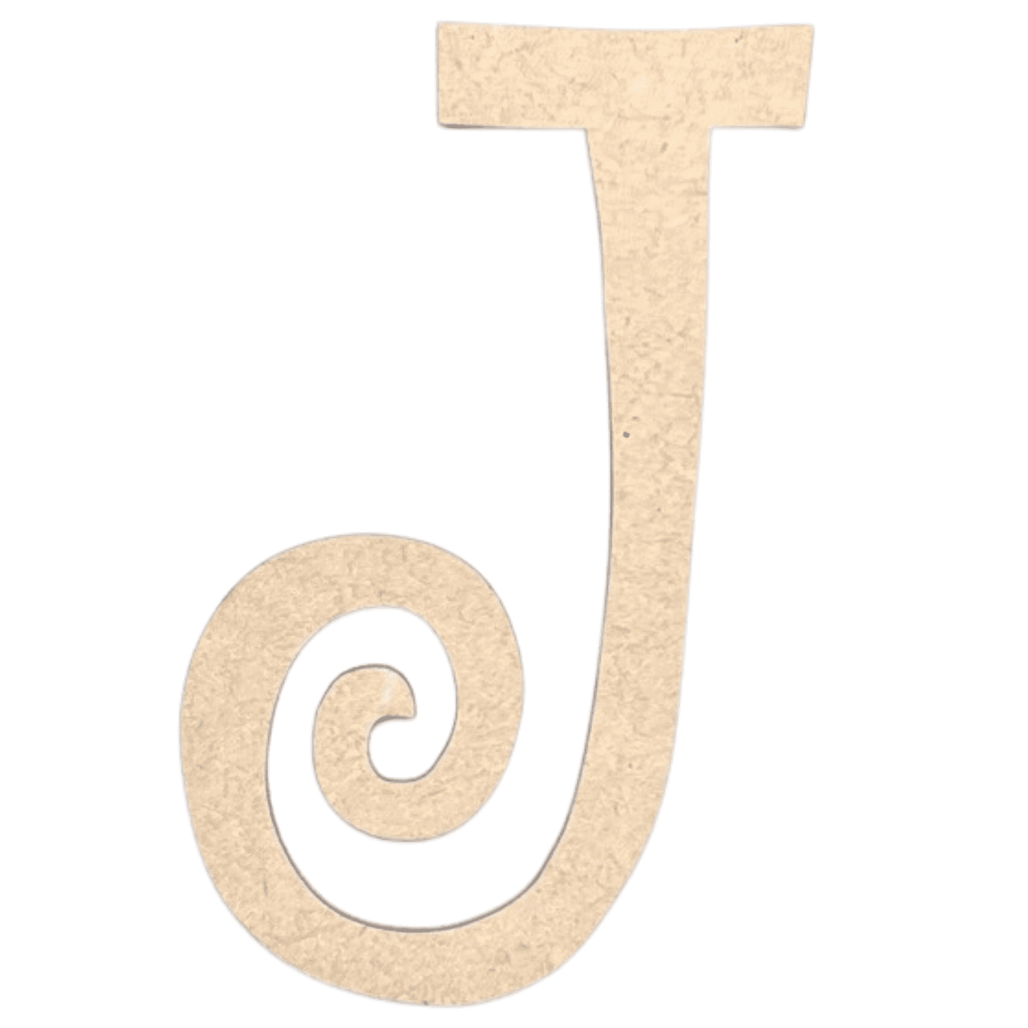 Krafty Supply - 4" Tall MDF Letter J | 1/8" MDF |Curlz|Wooden Letter ...