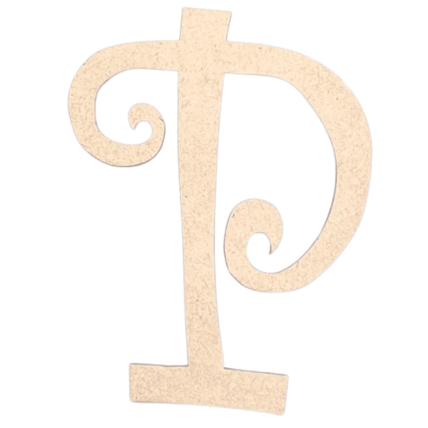 Krafty Supply - 4" Tall MDF Letter P | 1/4" MDF |Curlz|Wooden Letter ...