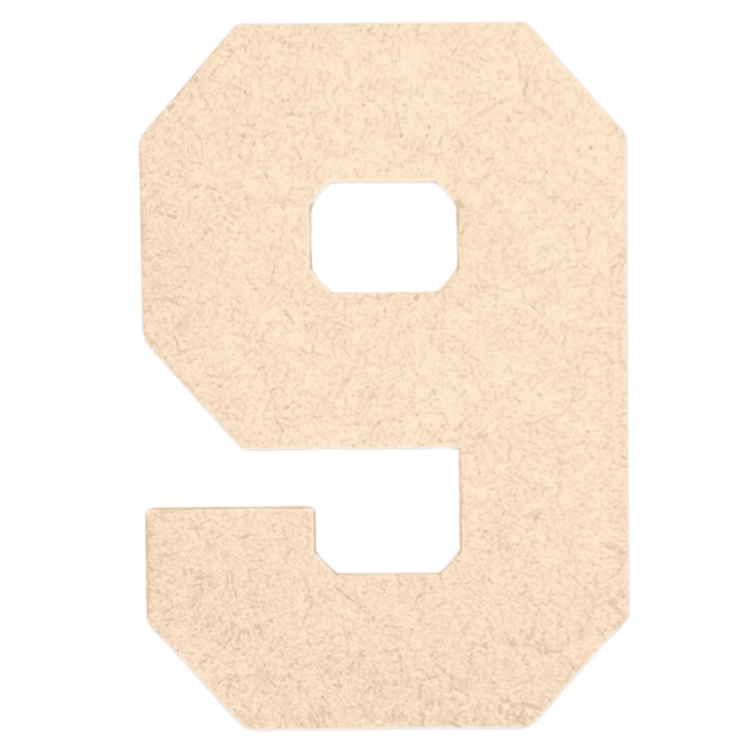 Krafty Supply - 4" Tall MDF Number 9 | 1/8" Thick | Collegiate | Wooden ...