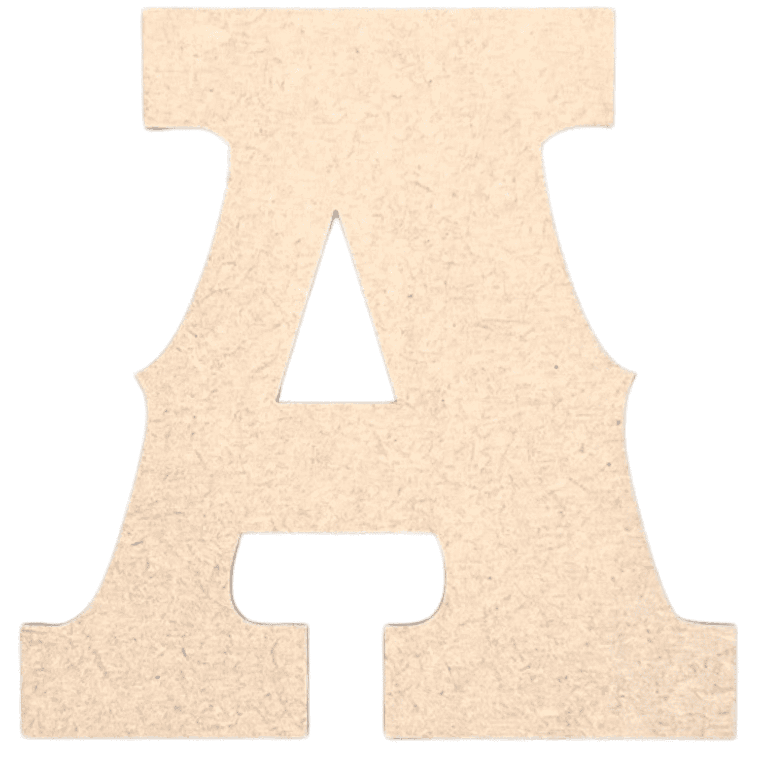 Krafty Supply 4" Tall Western Block - MDF Letter A | 1/4" Thick ...