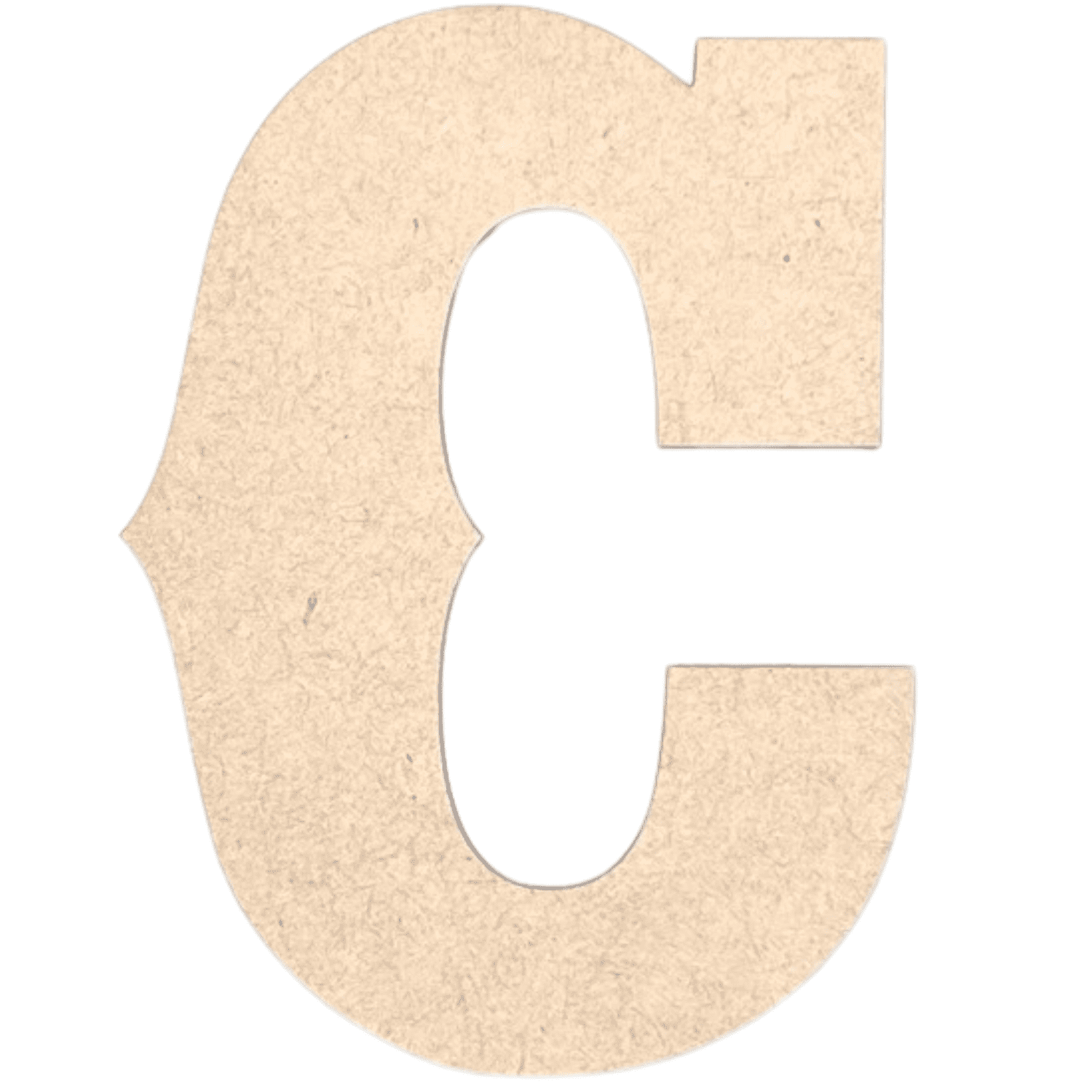 Krafty Supply 4" Tall Western Block - MDF Letter C | 1/8" Thick ...