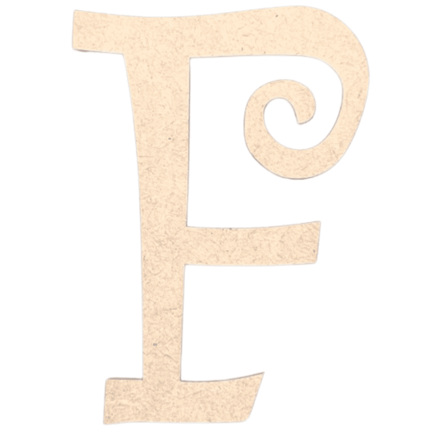 Krafty Supply - 5" Tall MDF Letter F | 1/8" MDF |Curlz|Wooden Letter ...