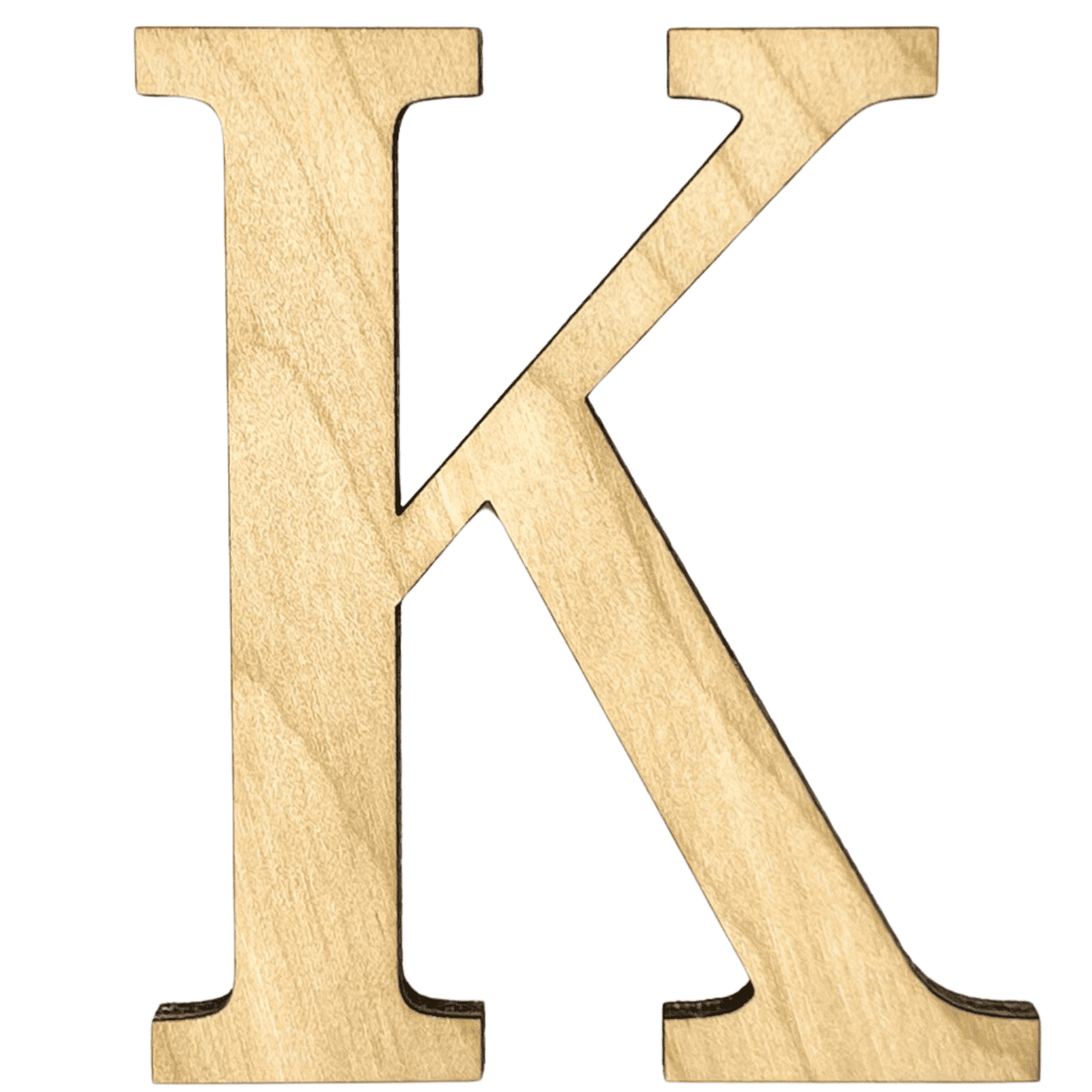 Krafty Supply 6" Tall Greek Wood Letter KAPPA | 1/4" Thick Birch ...