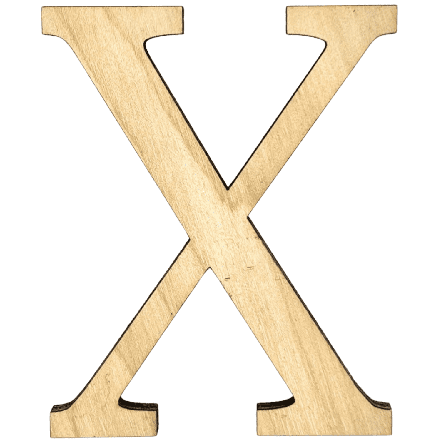 Krafty Supply 8" Tall Greek Wood Letter CHI | 1/4" Thick Birch Plywood ...