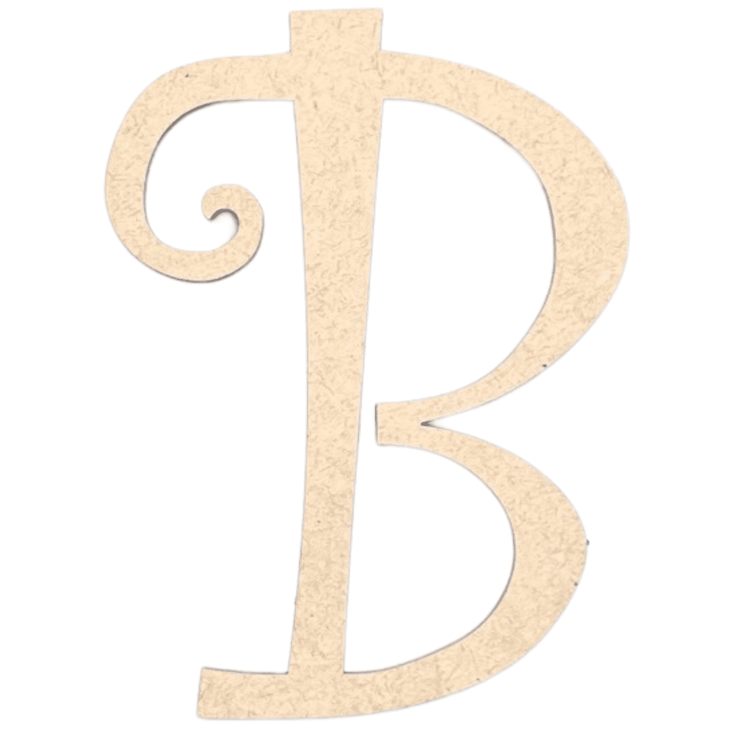 Krafty Supply - 8" Tall MDF Letter B | 1/8" MDF |Curlz|Wooden Letter ...