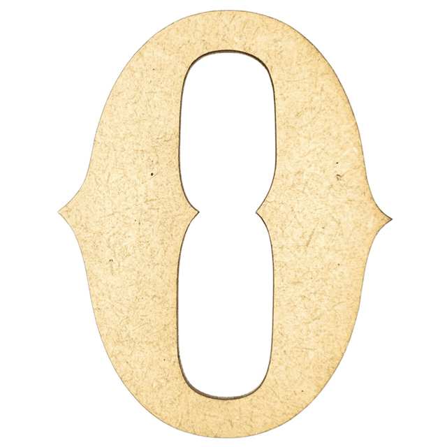 Krafty Supply 8" Tall MDF Letter O |1/8" Thick | Western Railroad ...