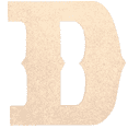 Krafty Supply 8" Tall Western Block - MDF Letter D | 1/4" Thick ...
