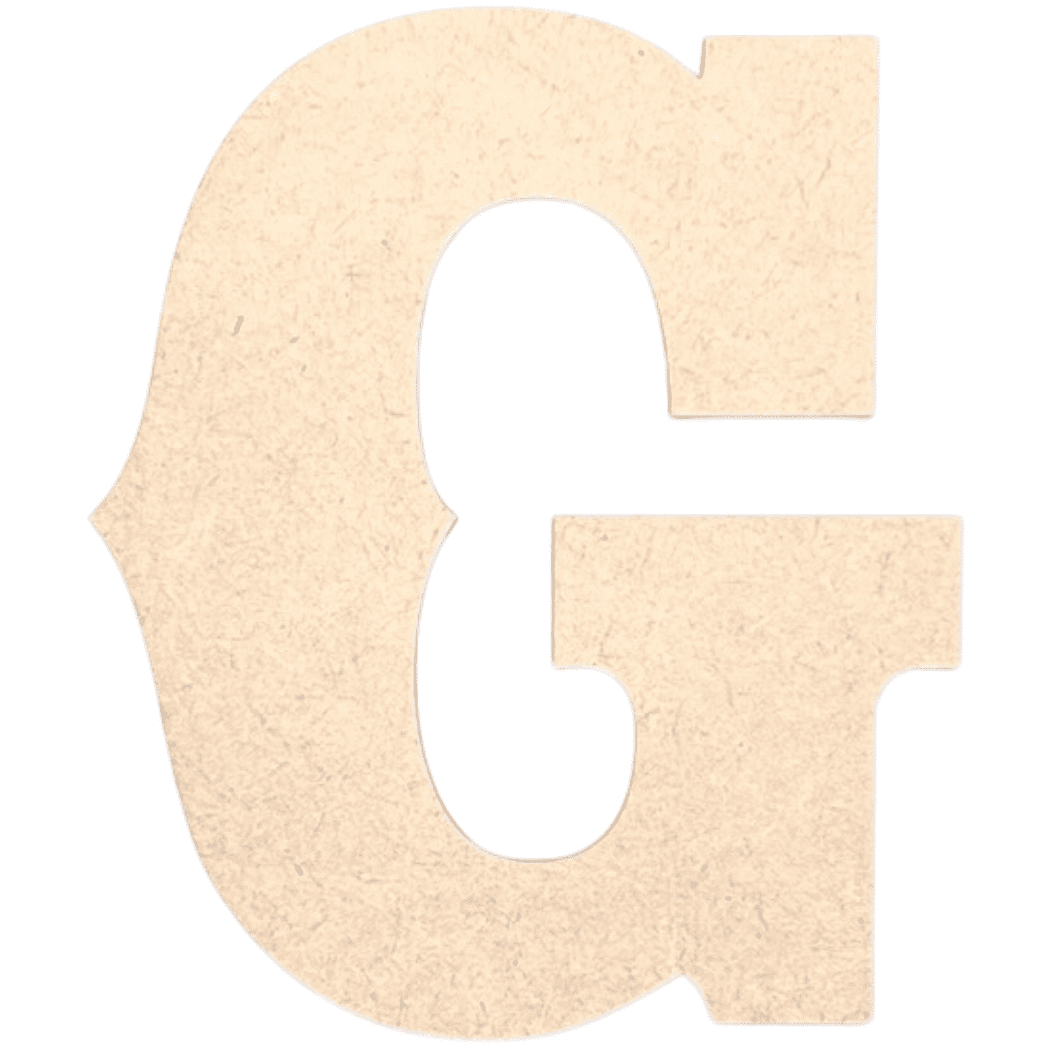 Krafty Supply 8" Tall Western Block - MDF Letter G | 1/4" Thick ...