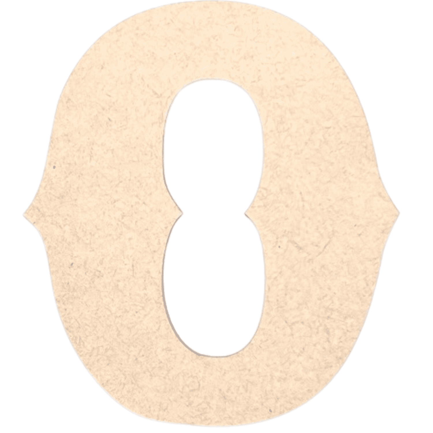 Krafty Supply 8" Tall Western Block - MDF Letter O | 1/4" Thick ...