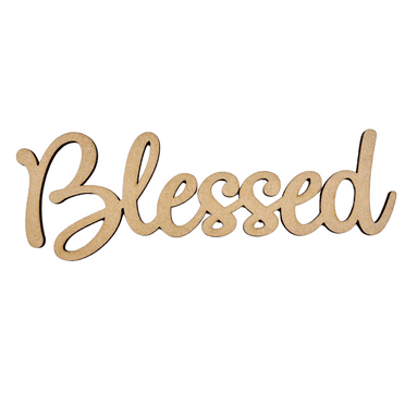 Krafty Supply 1/4" Birch Wood Joy to the World Wood Words Cutout ...