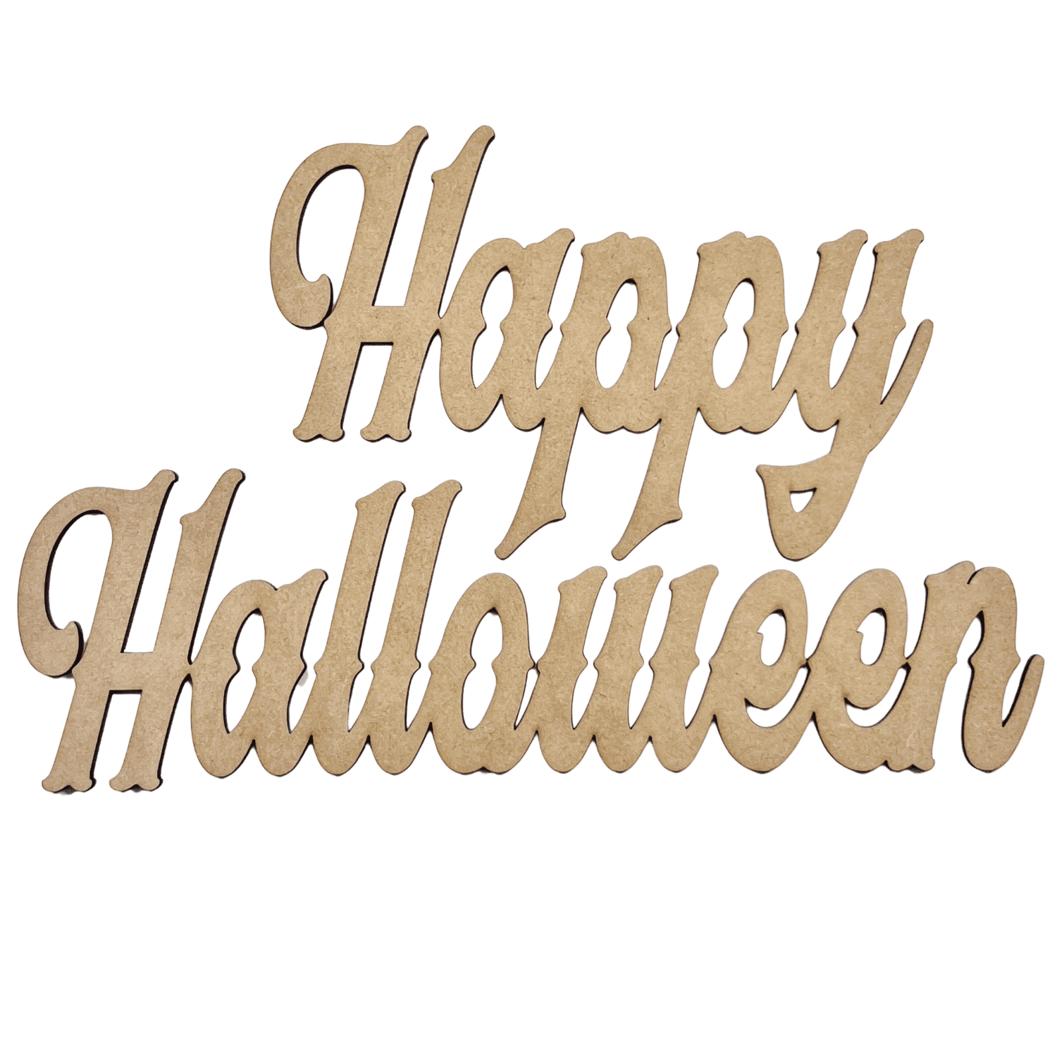 Krafty Supply Connected Word Happy Halloween, Halloween Words, 1/8" MDF ...