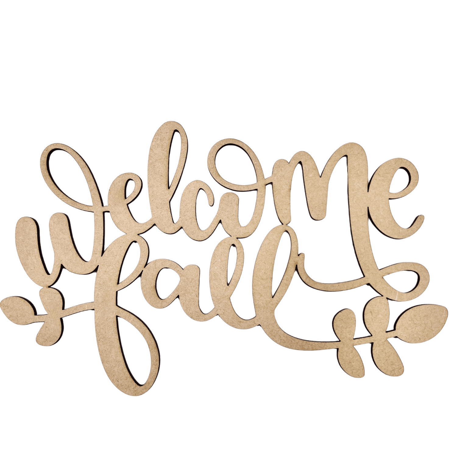 Krafty Supply Connected Word Welcome Fall with Vines| 1/8" MDF| Wood ...