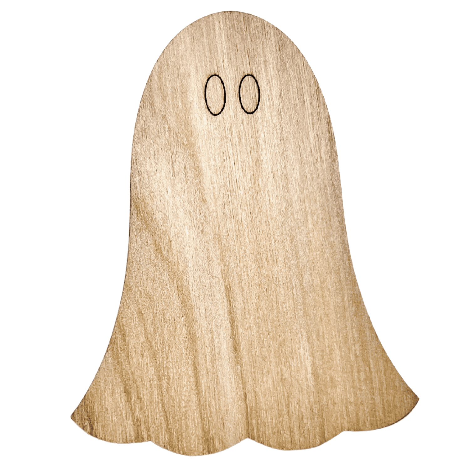 Krafty Supply Halloween Ghost Cutout with Score Lines. Wood Cut out 1/4 ...