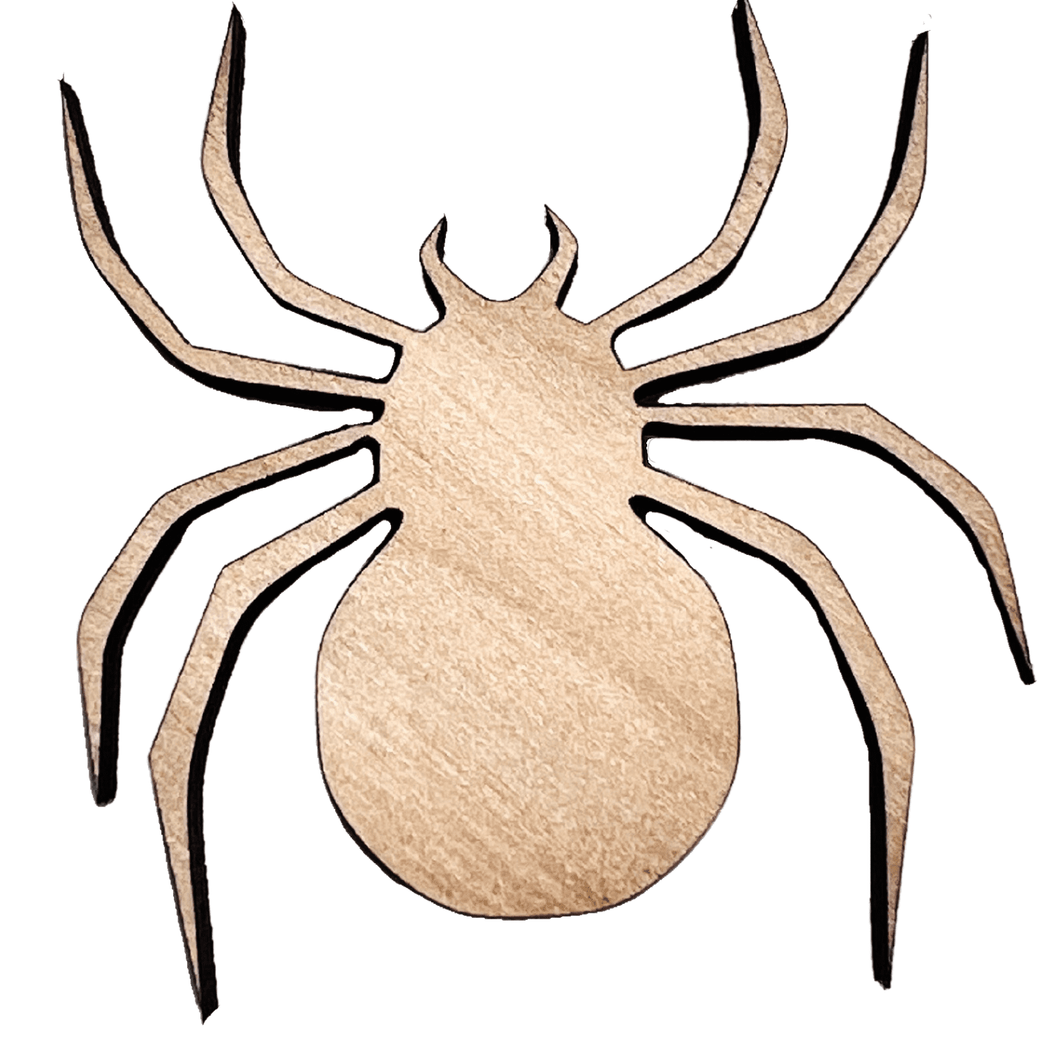 Krafty Supply Spooky Wood Spider 1/4"Birch 8" Tall - Walmart.com