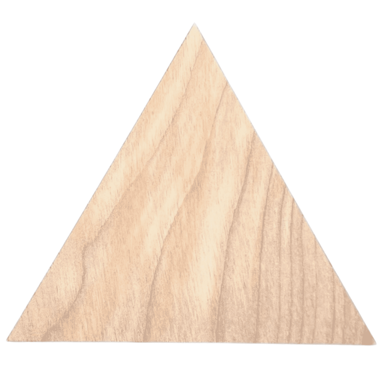 Krafty Supply Wood Triangle, 1/4" Thick Birch Wood, 3 inches - Walmart.com