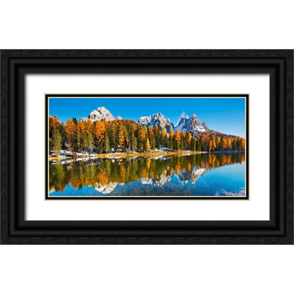 Krahmer, Frank 14x9 Black Ornate Wood Framed with Double Matting Museum ...