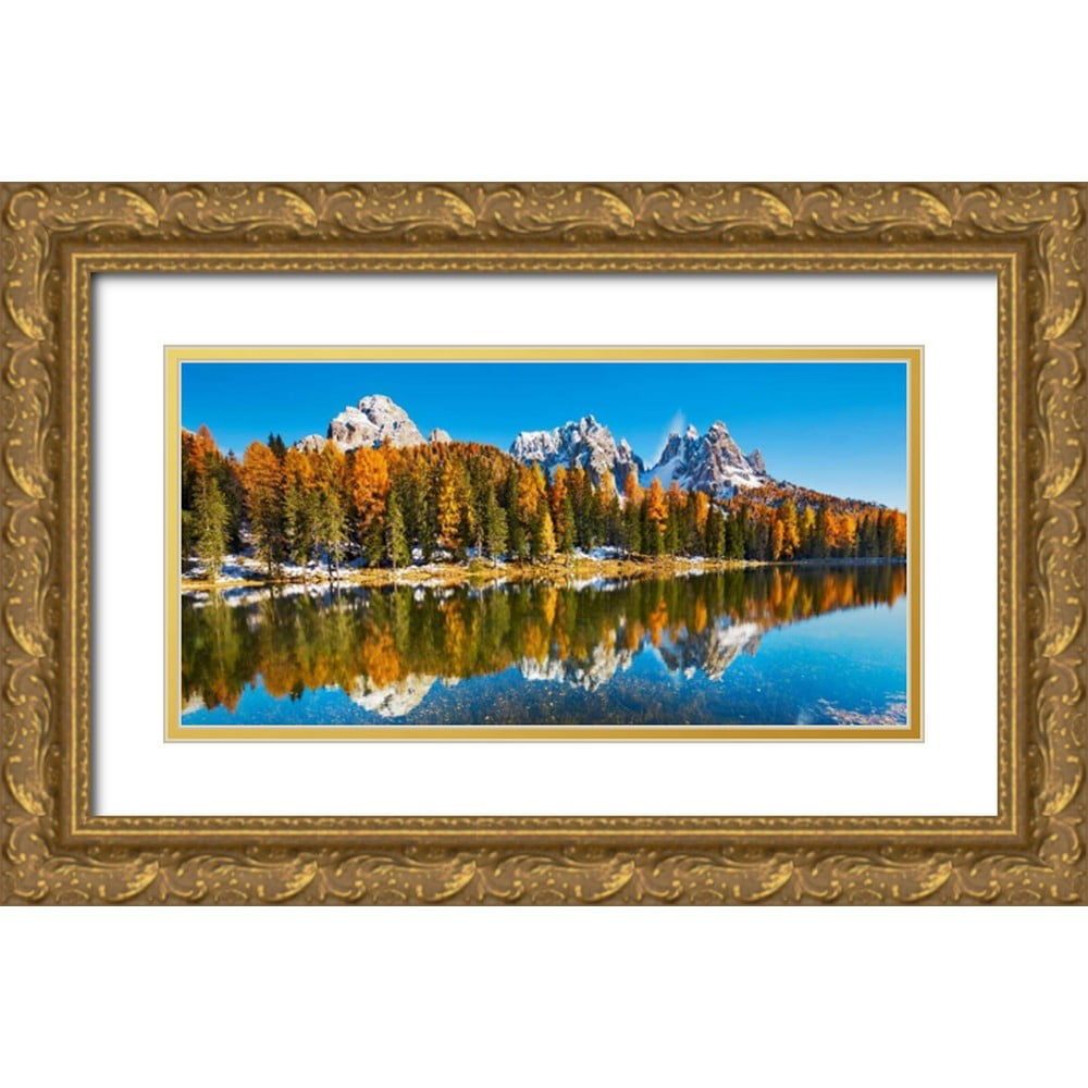 Krahmer, Frank 18x11 Gold Ornate Wood Framed with Double Matting Museum ...