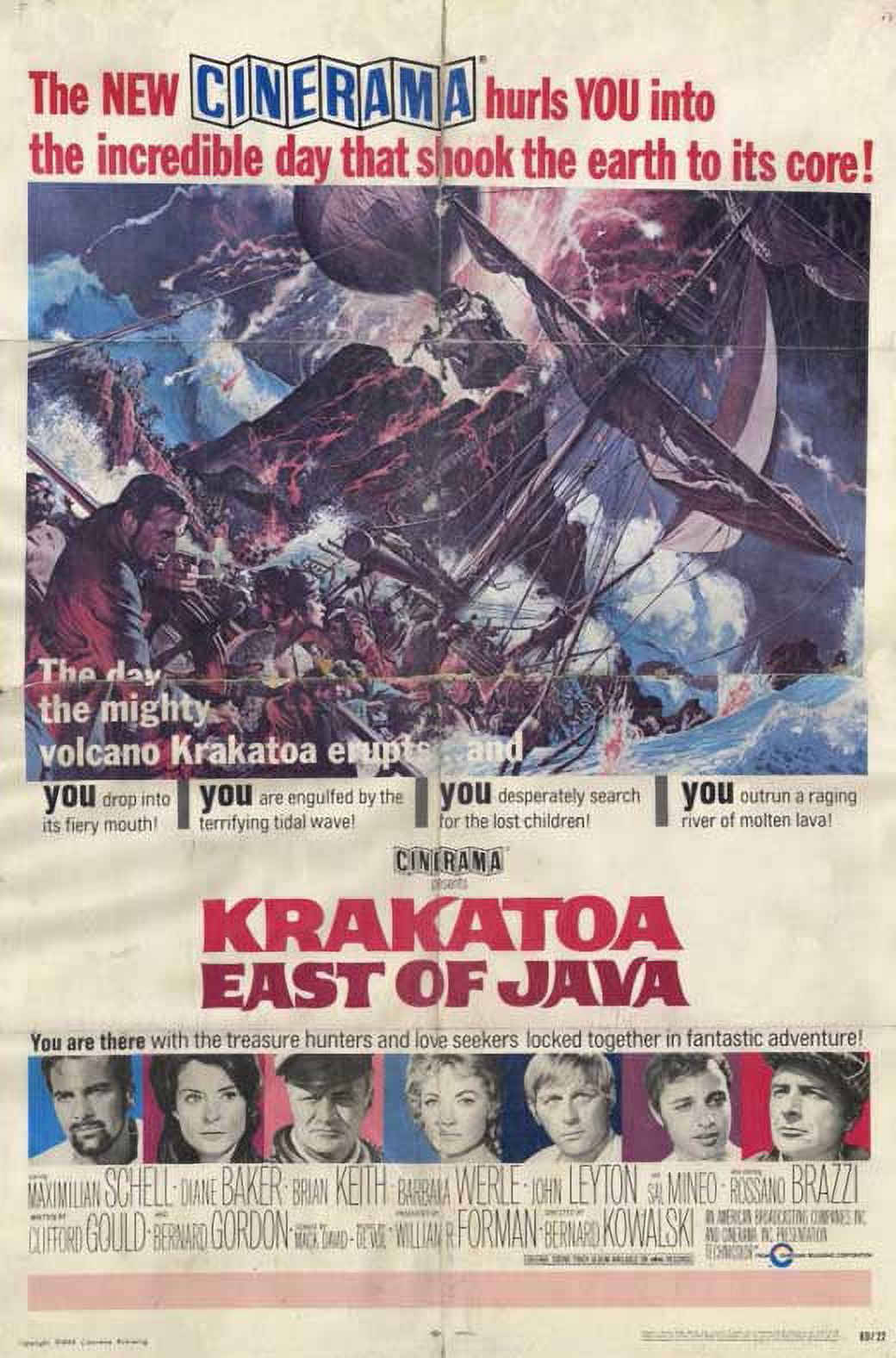 Krakatoa East of Java - movie POSTER (Style A) (11" x 17") (1969 ...