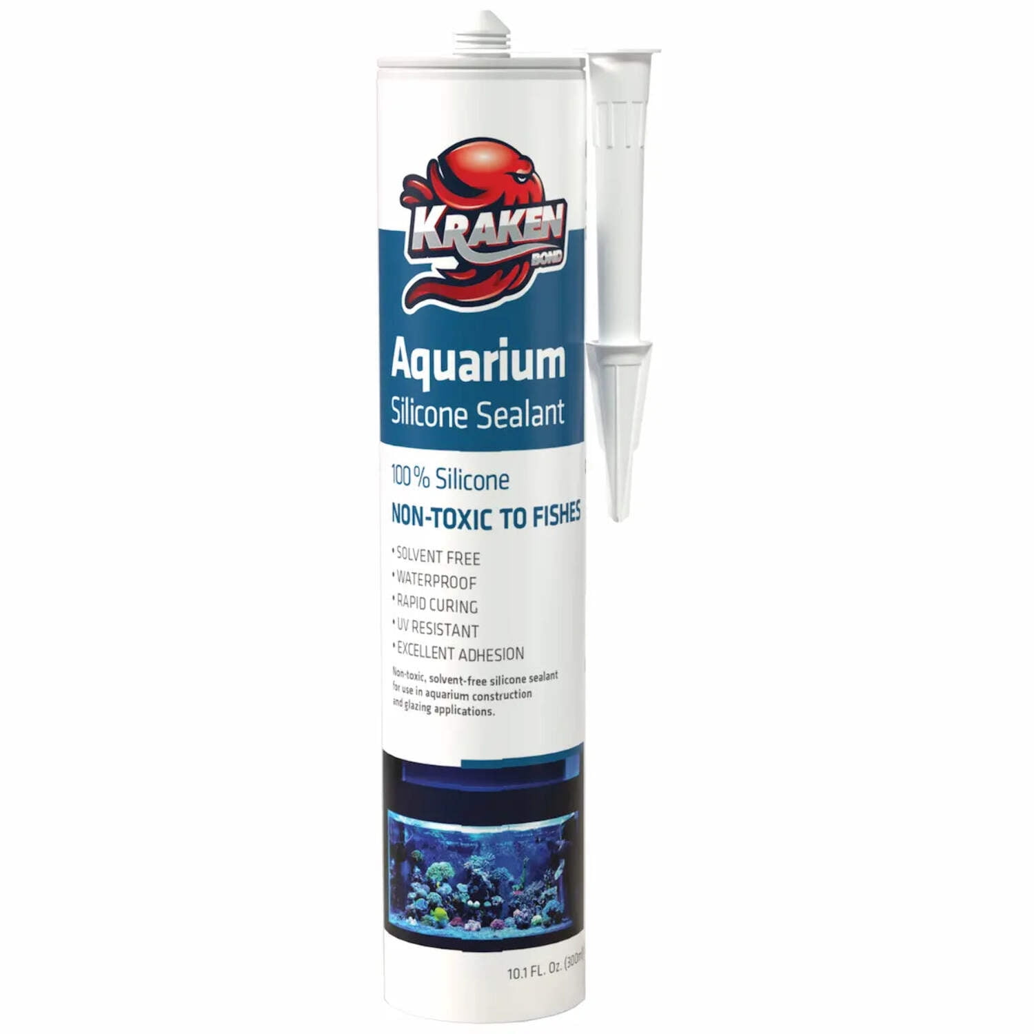 Krakenbond Aquarium Tank Repair Seal - Waterproof Silicone Sealant ...