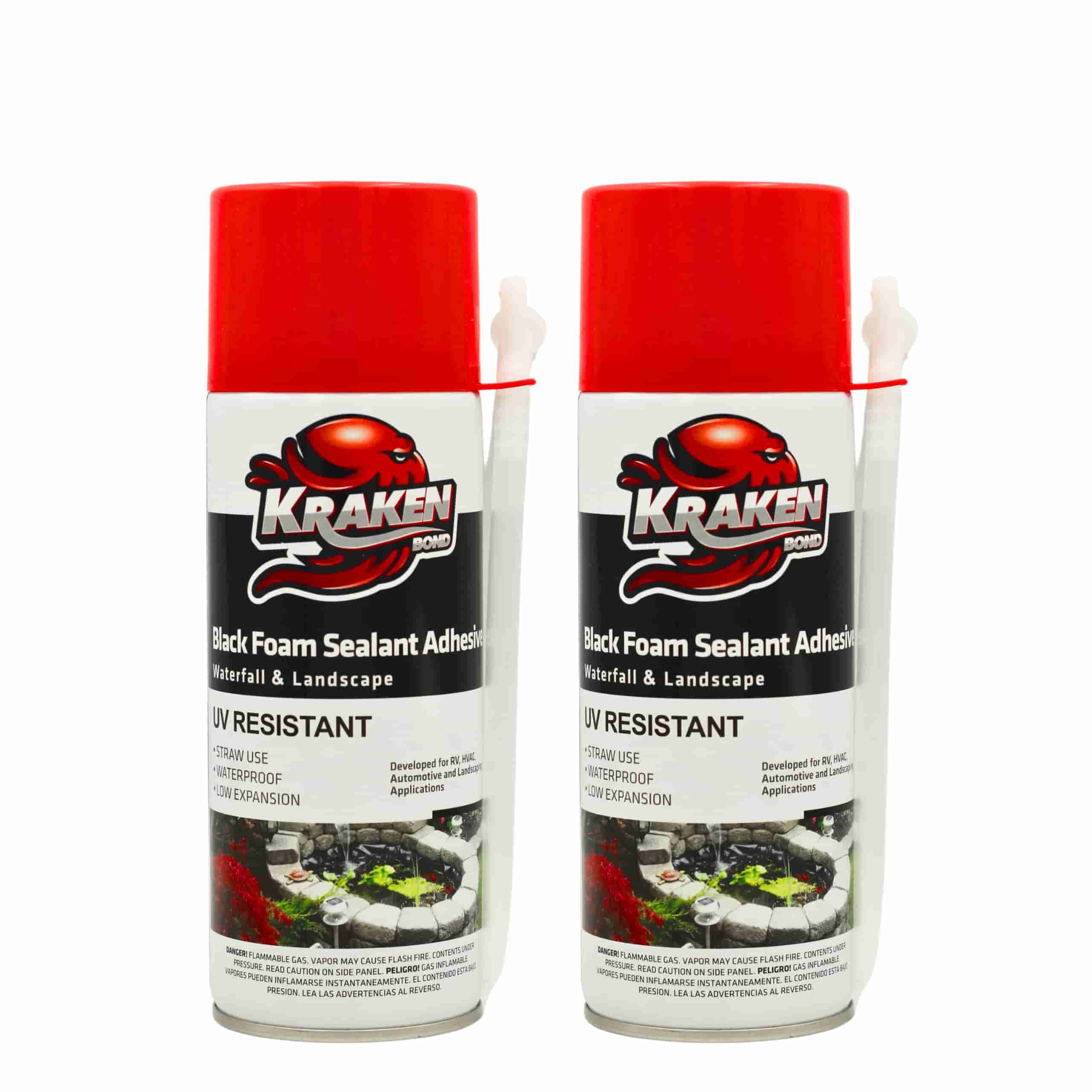 Kraken Bond Black Foam Waterfall & Landscape Adhesive Sealant - Straw ...