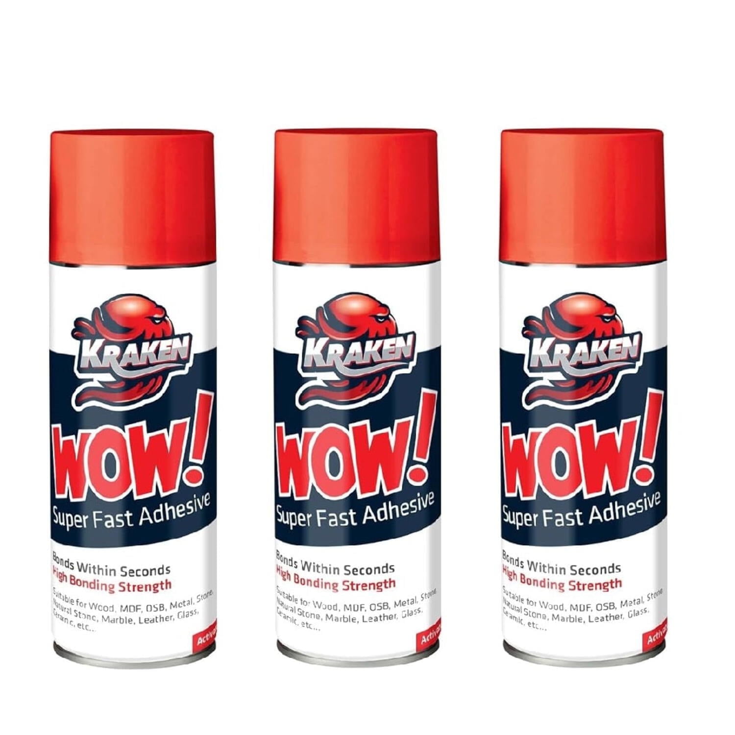 Kraken Bond WOW CA Glue Accelerator Spray (Only Activator)-13.5oz/3 ...