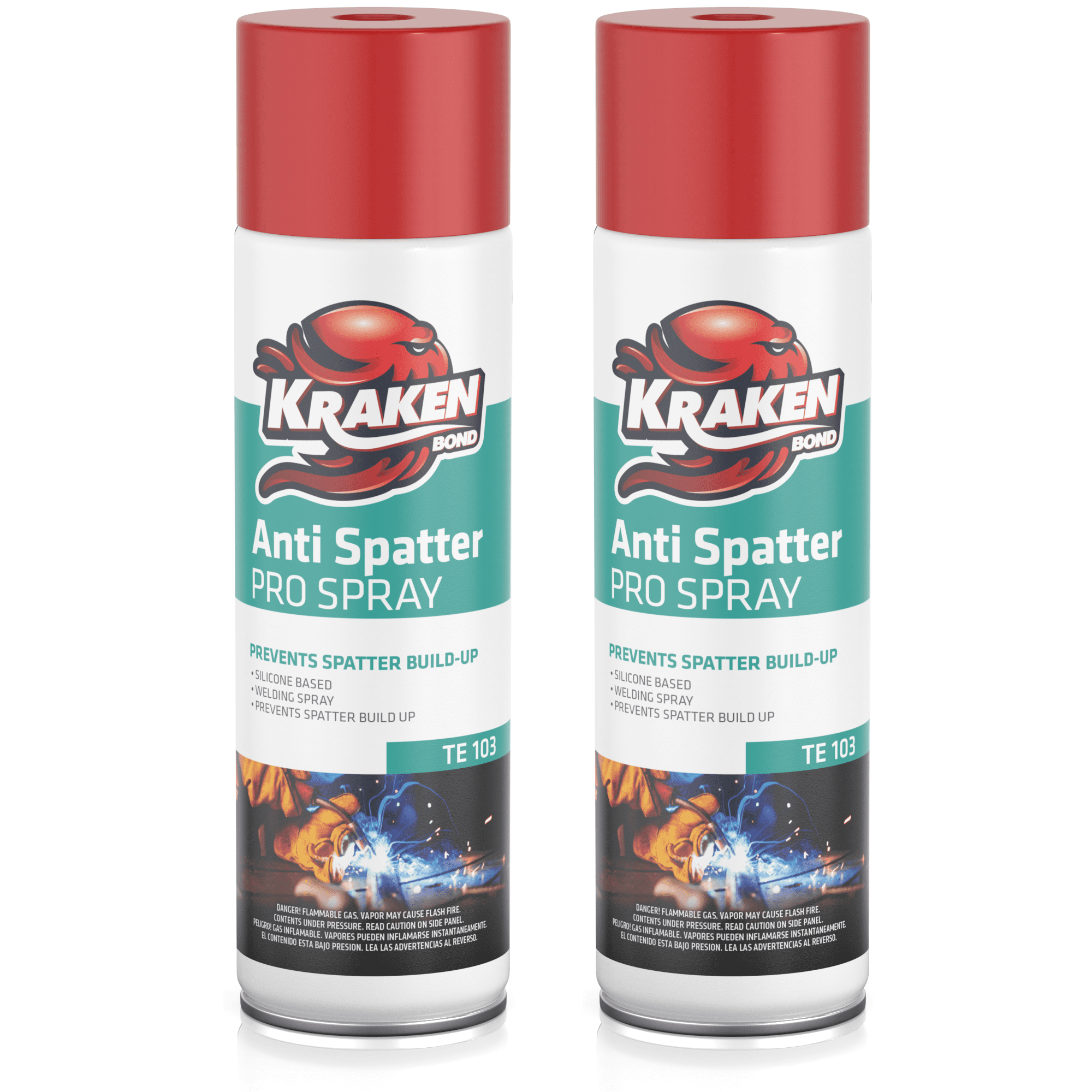 Kraken Bond Welding Anti-Spatter Pro Spray - 12 oz-2 Pack - Walmart.com