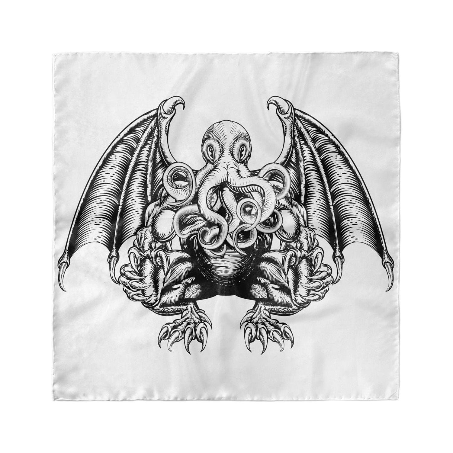 Kraken Head Scarf, Cosmic Evil Monster, Head Wrap, 3 Sizes, by ...