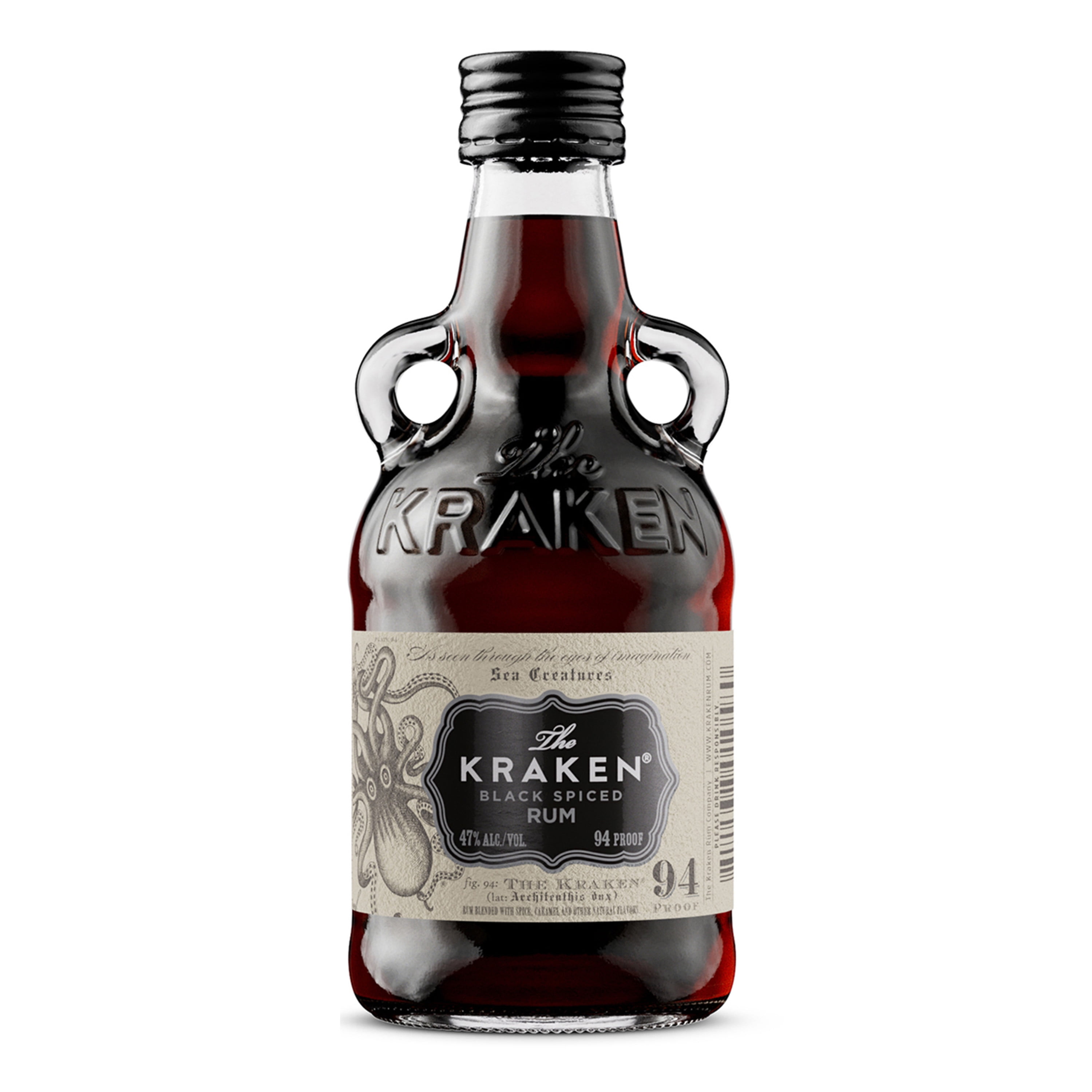 Kraken Rum 94 Proof, One 50ml Glass Bottle, 47% ABV - Walmart.com
