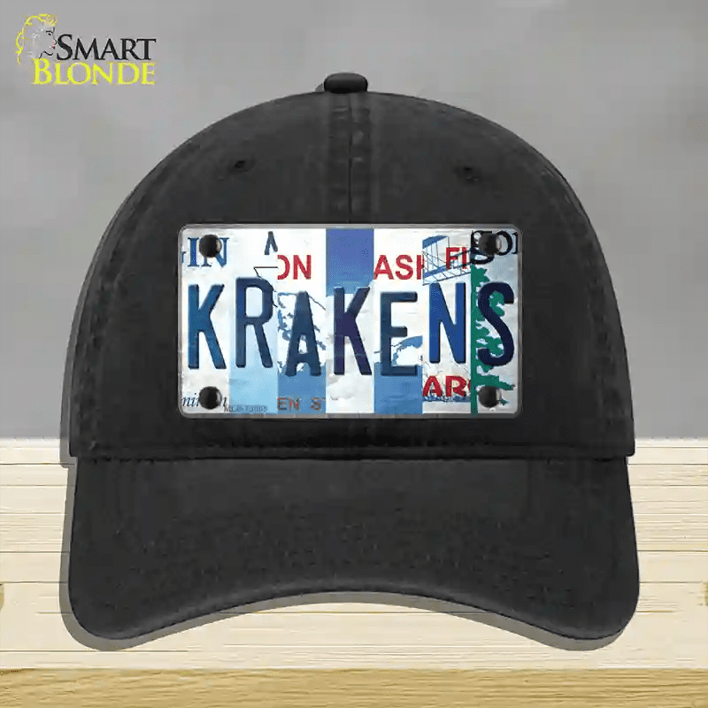 Krakens Strip Art Novelty License Plate Hat Tag Unconstructed Cotton ...