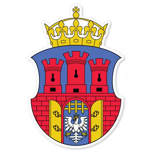 Krakow Coat Of Arms Flag Sticker Window Decal Phone Decal Water Bottle ...