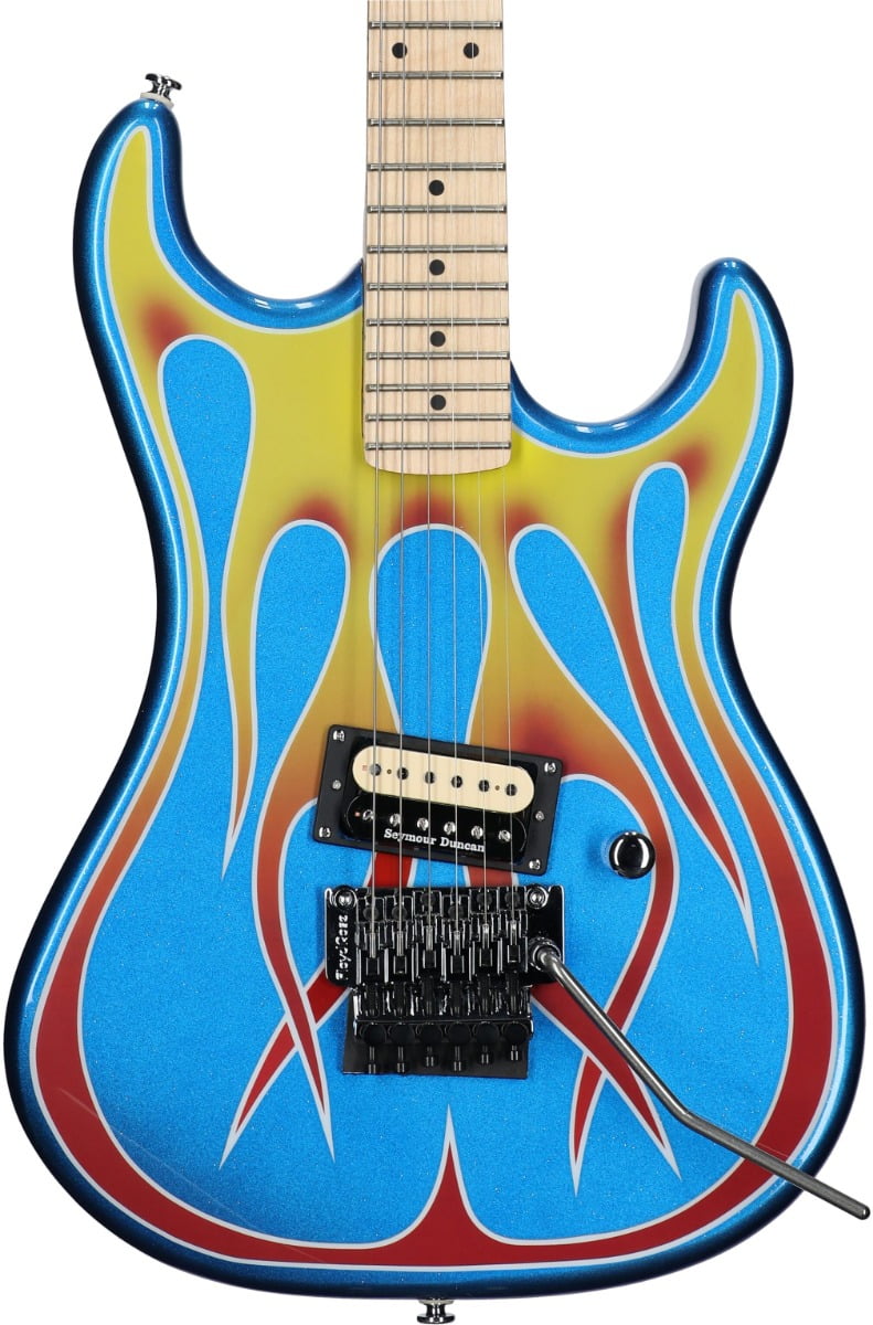 Kramer Baretta Hot Rod Custom Graphics Series Electric Guitar Blue ...