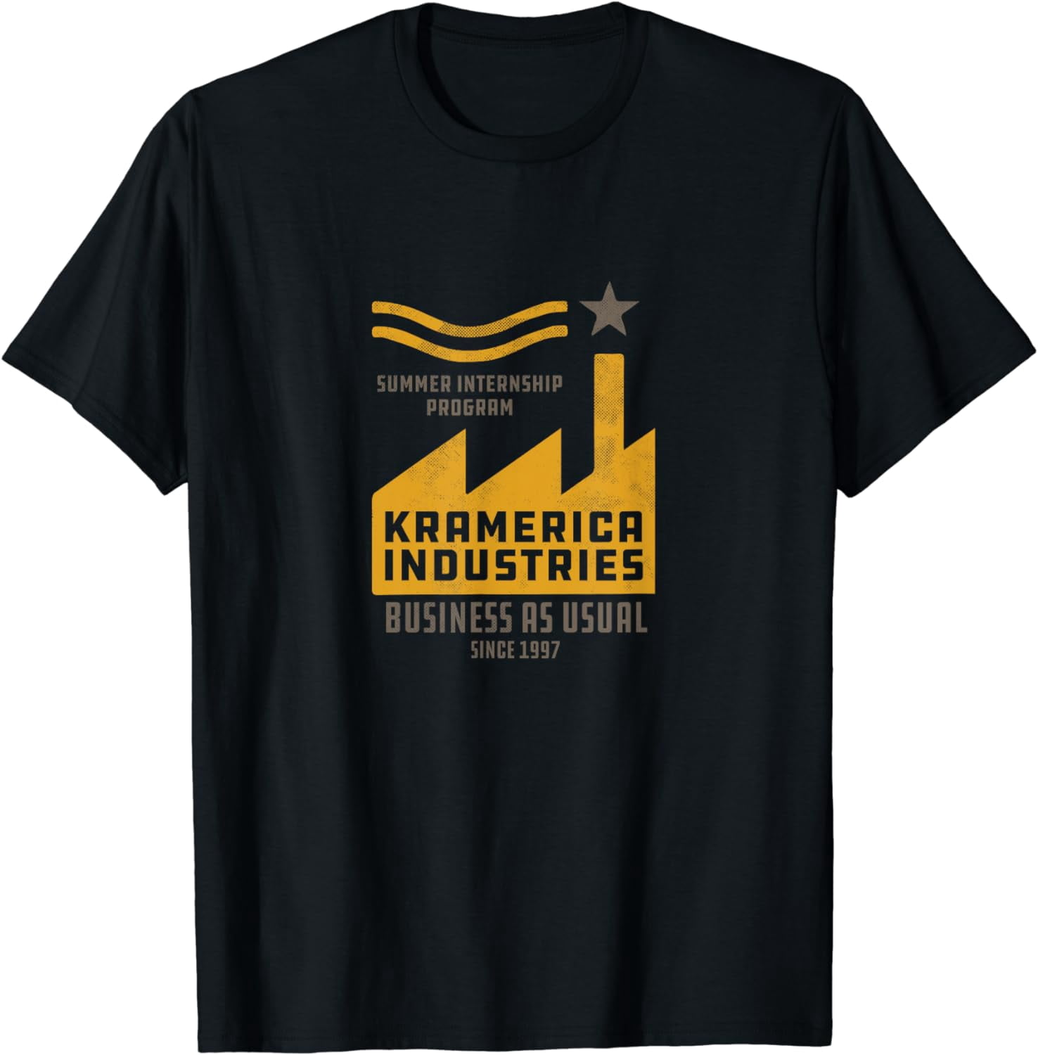 Kramerica Industries Summer Internship Program [distressed] T-Shirt ...
