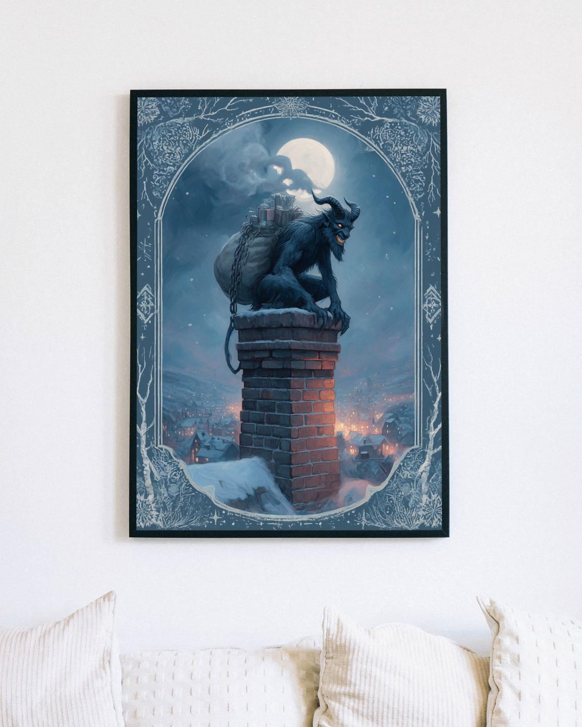 Krampus Stealing Presents: Moonlit Gothic Christmas Print #122 ...