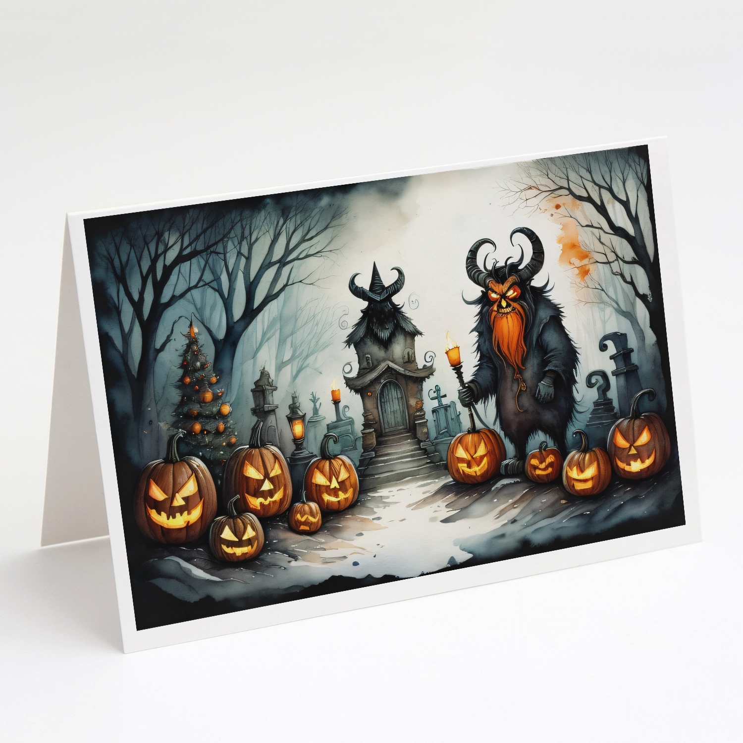 Krampus The Christmas Demon Spooky Halloween Greeting Cards and ...
