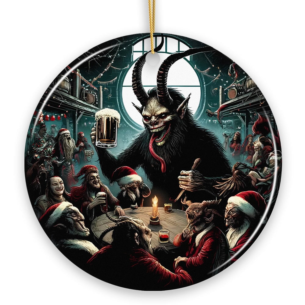 Krampus’s Unholy Revelry Ornament, Dark Folklore Celebration and Spooky ...