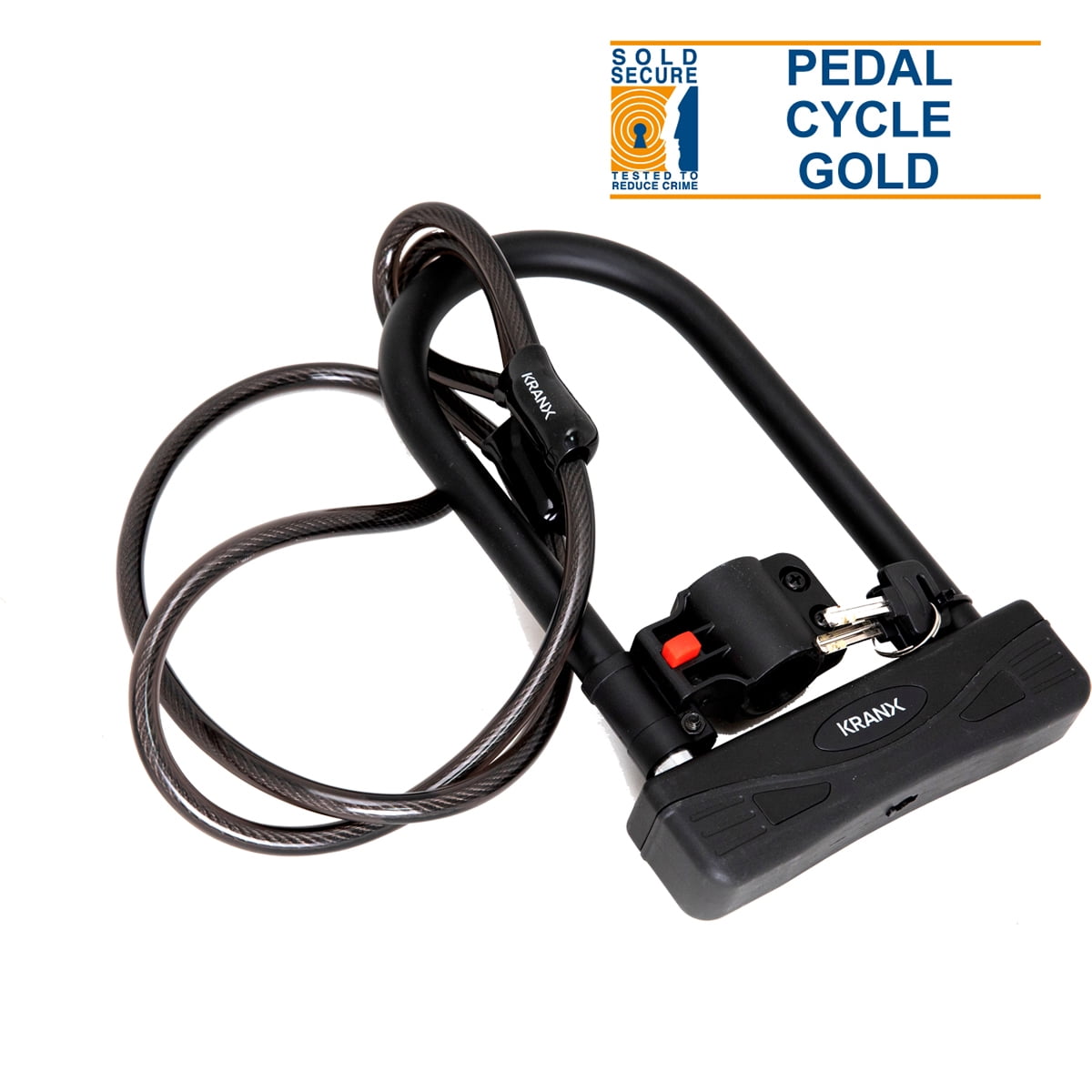 KranX Citadel Plus 16mm 270mm U-Lock With Security Cable. GOLD Sold ...