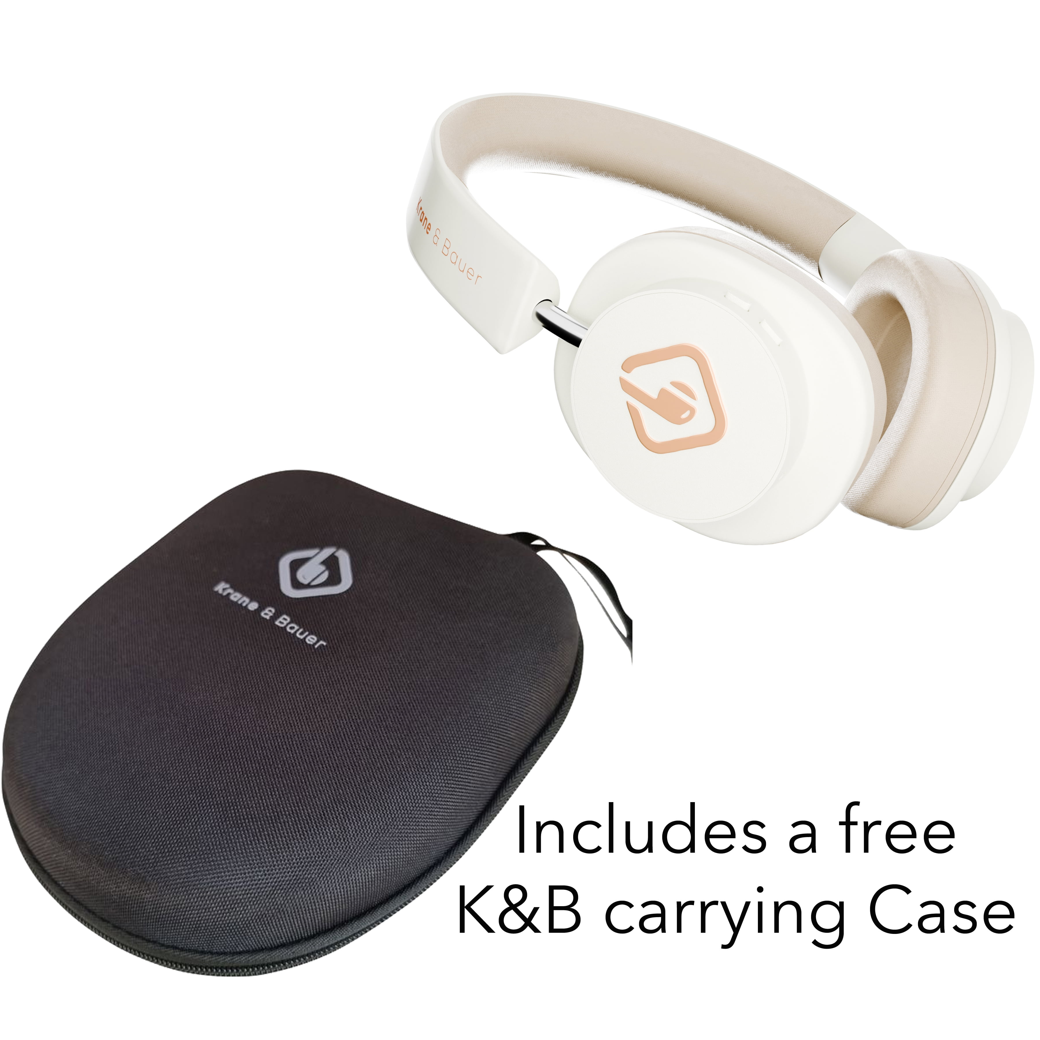 Krane & Bauer Storm Wireless Bluetooth Noise Cancelling Headphones ...