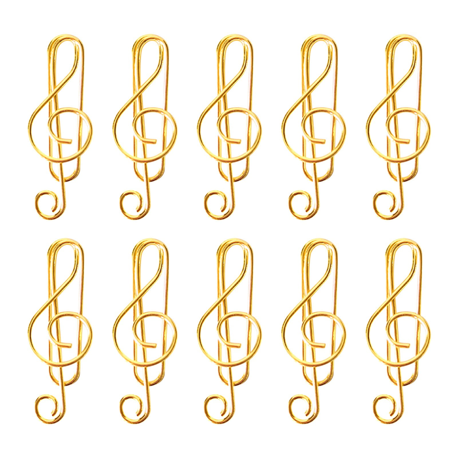 Kraoden 10 Pcs Music Multicoloured Metal Paper Clips Color Note Paper ...