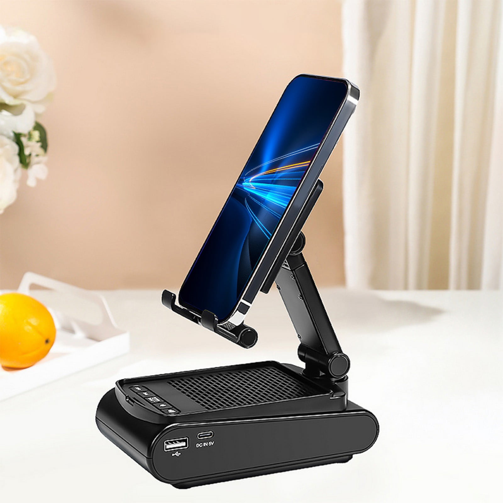 Kraoden 3-in-1 Bluetooth Speaker Phone Stand, HiFi Sound Quality ...