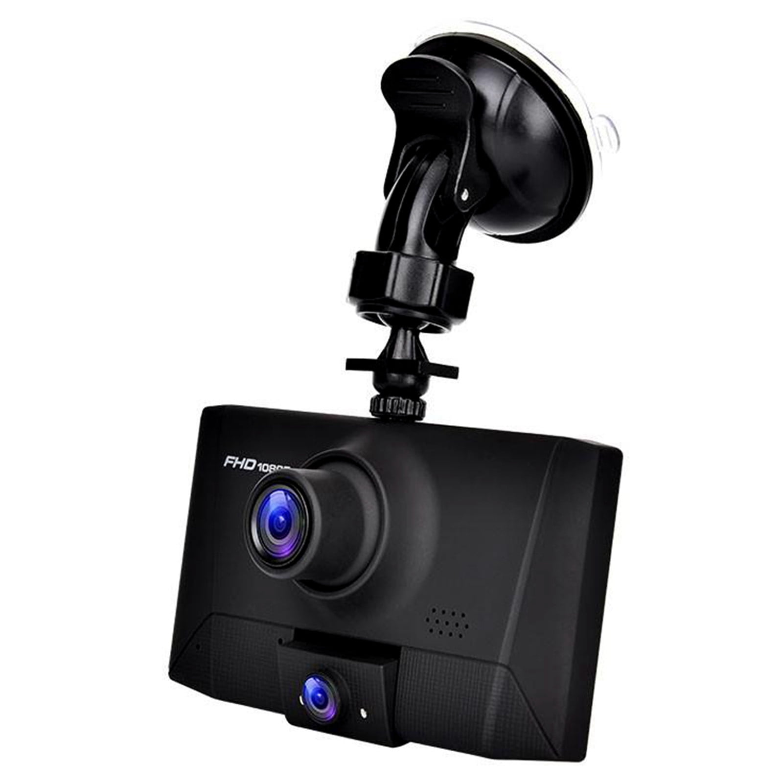 Kraoden 4 Inch IPS Screen Three Lens Dash Cam 1080P HD 170 Degree Wide ...