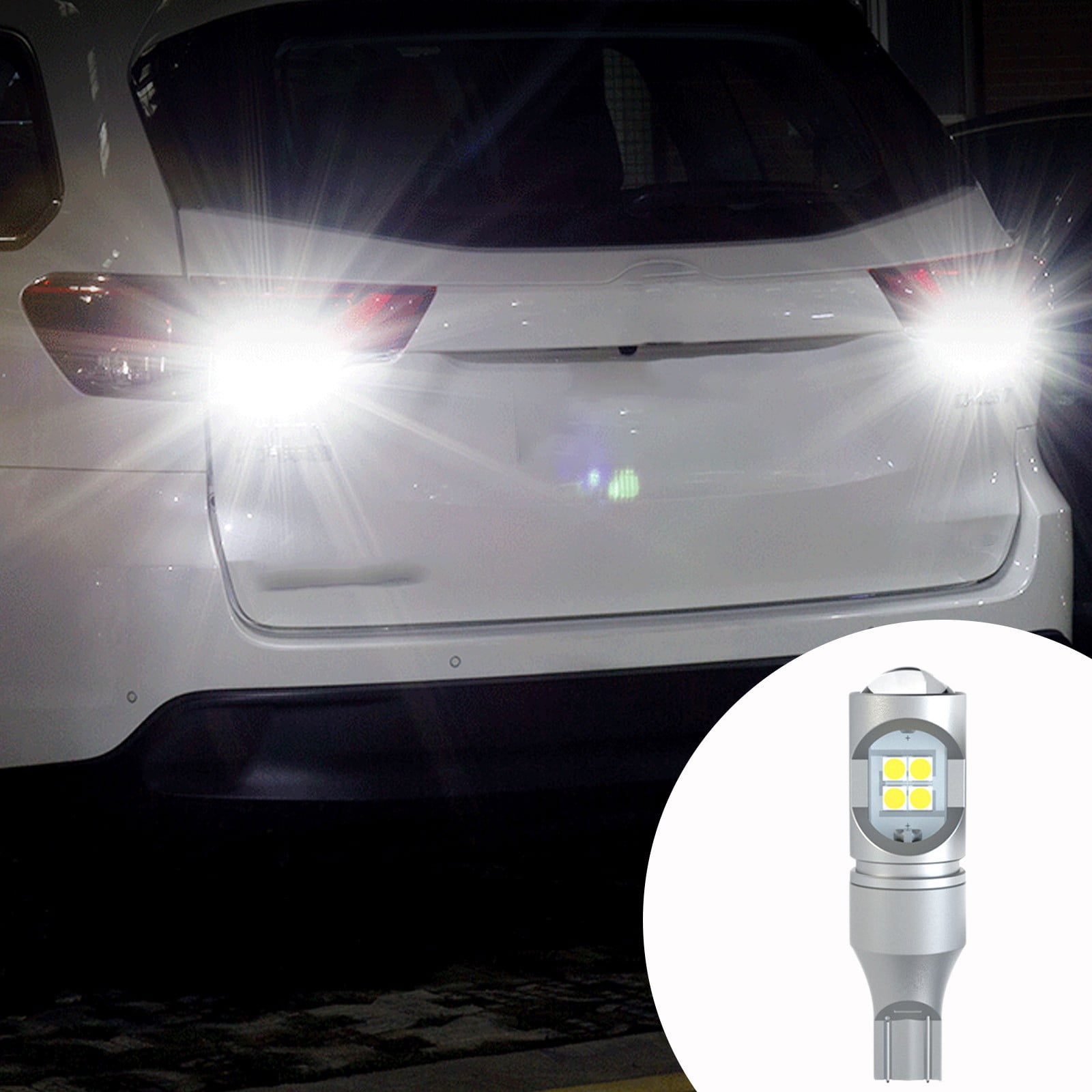 Kraoden Automotive LED Reverse Light, High Brightness Energy Saving Rear Light, Waterproof Plug ...