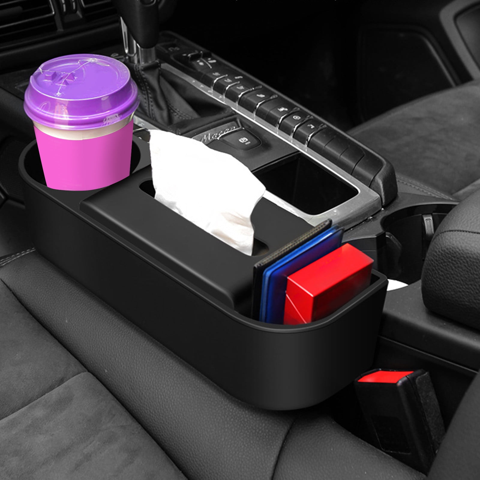 Kraoden Car Seat Gap Organizer, Multifunctional 3-in-1 Storage Box for ...