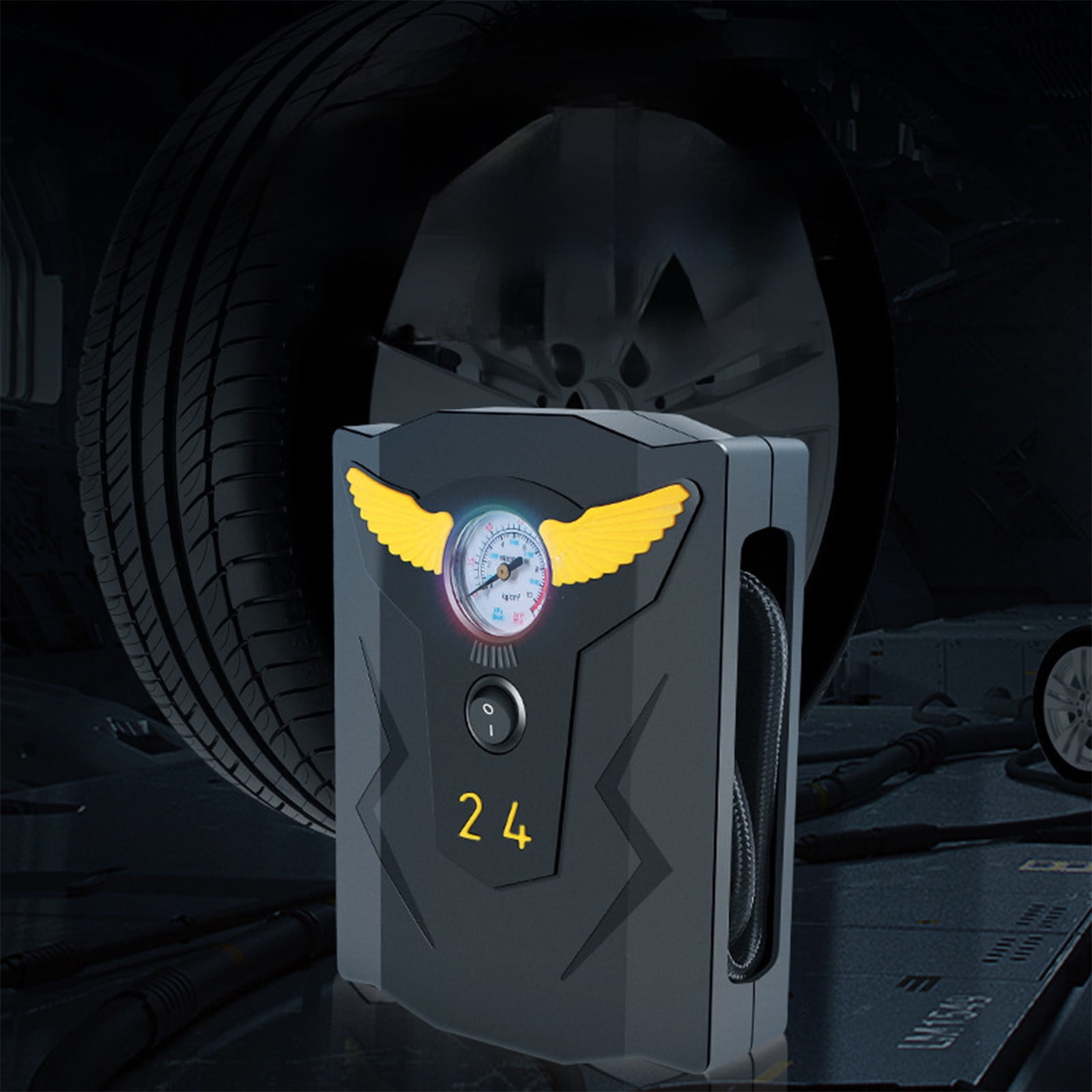 Kraoden Car Tire Inflator Pump, Mini Portable Electric Air Compressor ...