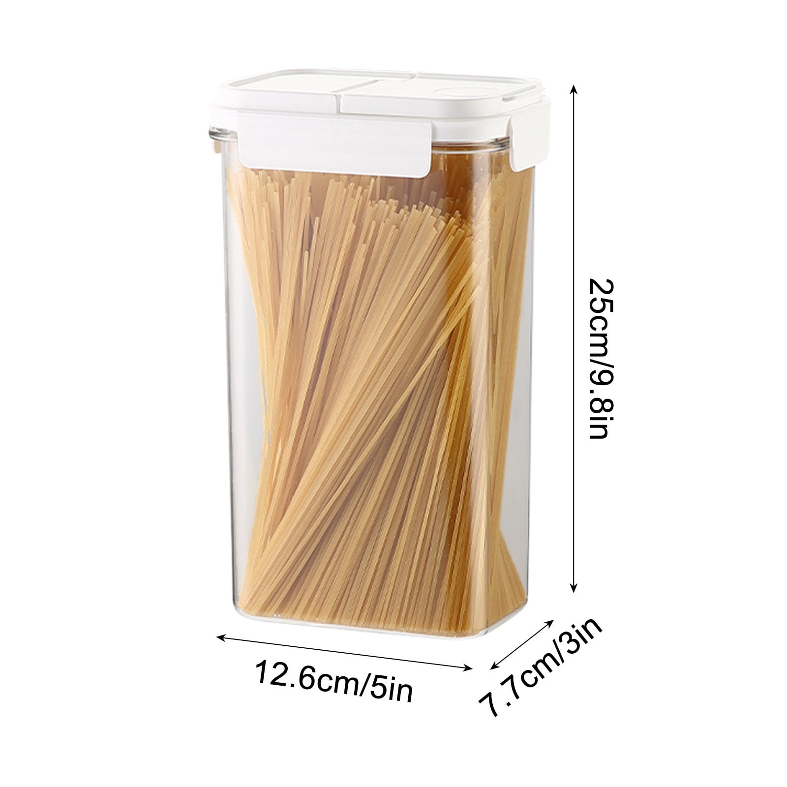 Kraoden Cereal Storage Containers Food Grade Plastic Reusable Pantry ...