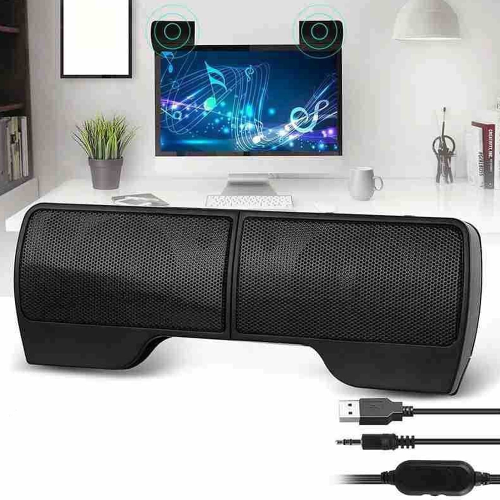 Kraoden Clippable Mobile Phone Speaker, Portable USB Laptop Desktop ...