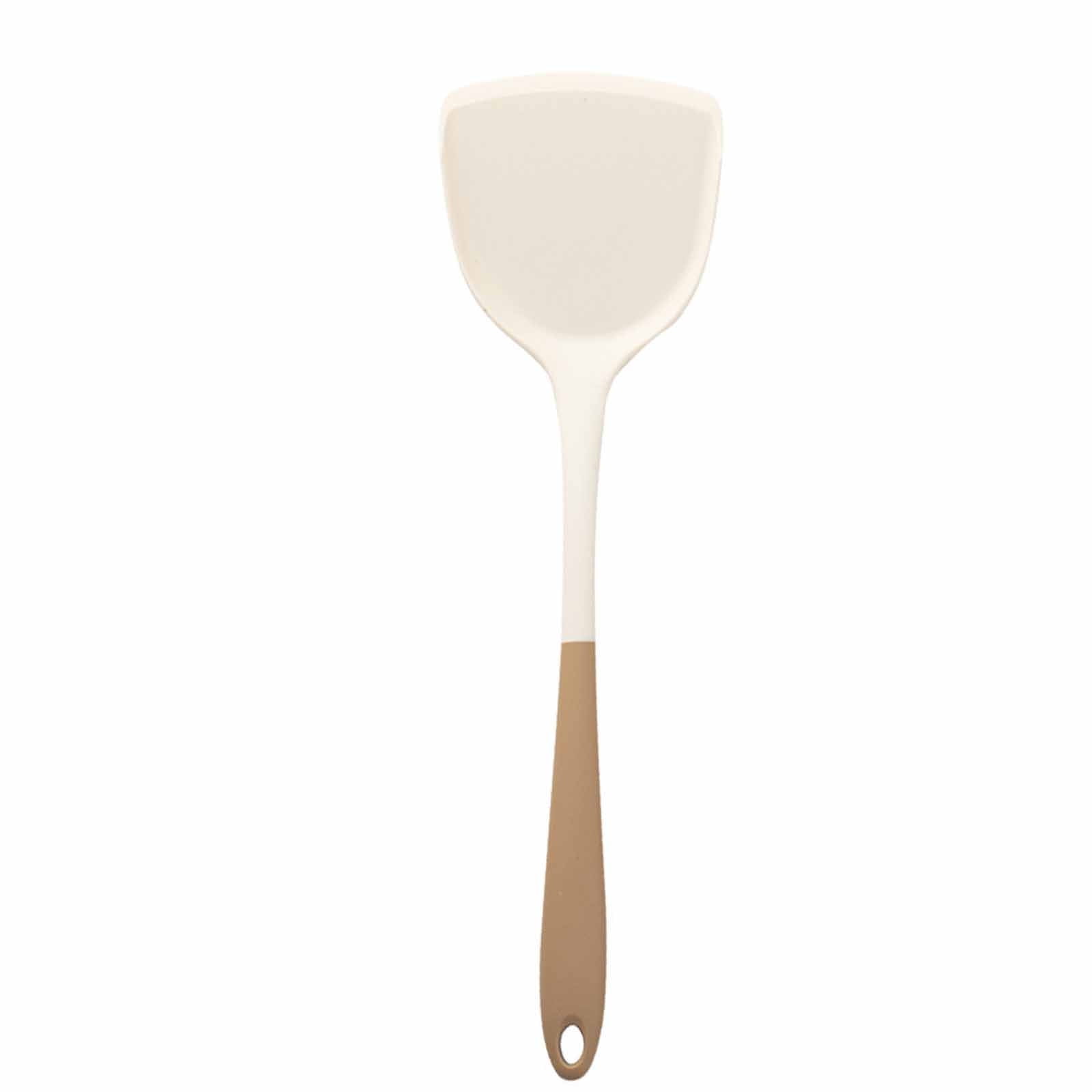 Kraoden Heat Resistant Silicone Turner, 12.6 Inch Solid Kitchen Spatula ...